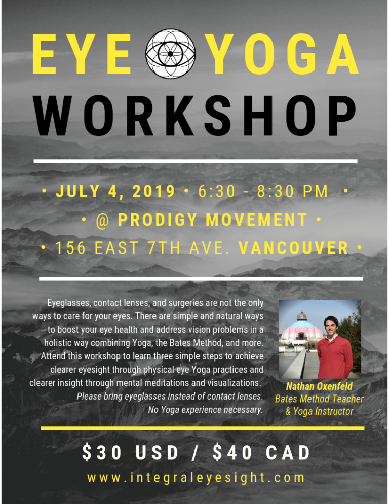 Prodigy Movement Flyer - Integral Eyesight Improvement